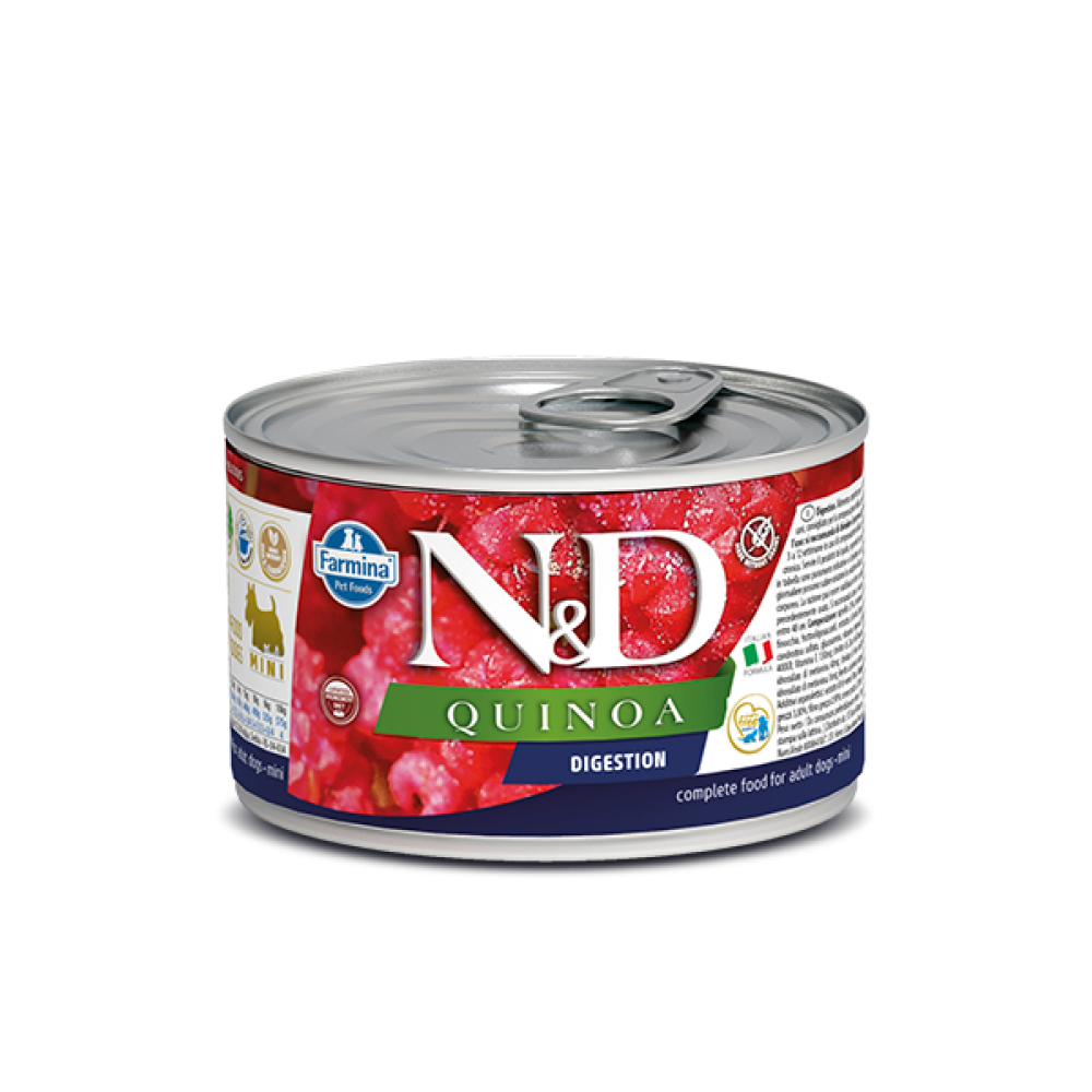 N&D konzerve za pse Quinoa - Digestion MINI 140g • URBAN PETS