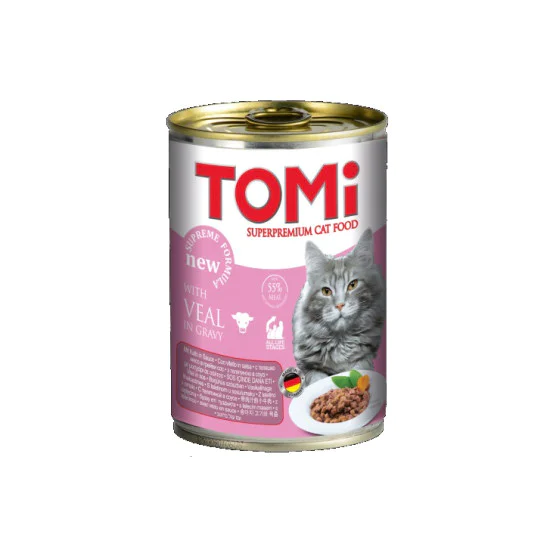 TOMI Cat konzerva za mačke - Teletina 24x400g • URBAN PETS