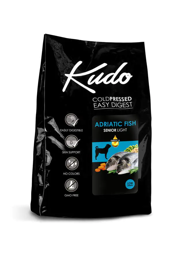 Kudo hrana za pse - Adriatic Fish Senior Light - Low Grain 3kg • URBAN PETS